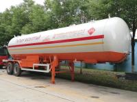 China 20T Propane Transport Trailer 40000 Liter Horizontal Bullet LPG Delivery Tanker for sale