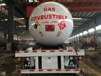 China LPG Semi Trailer Tanker 54000 Liters 14000Gal Hemispherical Dish End Tank 1.61MPa for sale