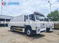 China FAW JK6 15m³ Sealed Compaction Bin 260HP Engine Dual Control System Garbage Compactor Truck for sale
