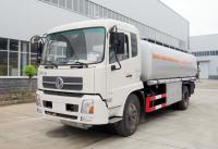 China 14,000L Oil Dispenser Fuel Delivery Truck Q235 Carbon Steel Left Hand Drive for sale