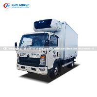 China HOWO RHD 3 Ton Refrigerated Truck with Carrier Supra 550 Independent Cooling Unit for Cold Chain Delivery for sale
