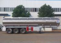 China 42,000L Stainless Steel Vegetable Oil Tank Trailer for Palm Oil Transport - 10,000mm Length, 3 Axles for sale