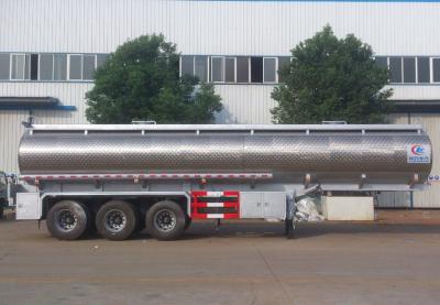 China 42,000L Stainless Steel Vegetable Oil Tank Trailer for Palm Oil Transport - 10,000mm Length, 3 Axles for sale