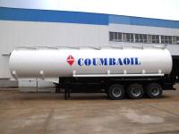 China 48,000L Fuel Oil Tank Semi Trailer with Vapor Recovery for Bulk Fuel Haulage for sale