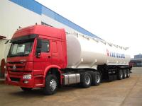 China 48,000L Fuel Oil Tank Semi Trailer with Vapor Recovery for Bulk Fuel Haulage for sale