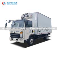 China HOWO 4X2 4.2m Day-Old Chick Transport Truck with 20,000 Chick Capacity and Hanxue L-Z560 Refrigeration Unit for sale