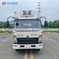 China HOWO 4X2 4.2m Day-Old Chick Transport Truck with 20,000 Chick Capacity and Hanxue L-Z560 Refrigeration Unit for sale