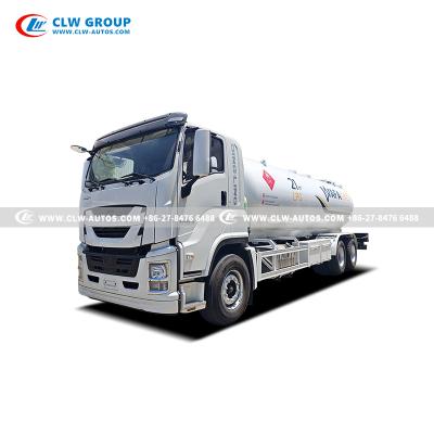 China ISUZU GIGA 6x4 21m³ LPG Bobtail Truck with 380HP Euro VI Engine and Q345R Steel Tank for Propane Delivery for sale