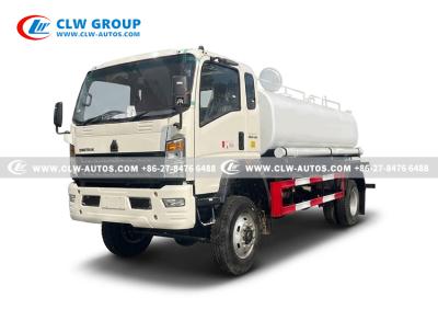 China Sinotruk HOWO 4×4 All-Wheel Drive Water Sprinkler Truck with 10,000-liter Capacity and Yuchai 160HP Engine for sale