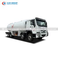 China Sinotruk HOWO 8x4 35.5m³ High-Capacity LPG Bobtail Truck with WEICHAI 365-400HP Engine and Q345R Steel Tank for sale