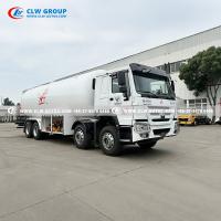 China Sinotruk HOWO 8x4 35.5m³ High-Capacity LPG Bobtail Truck with WEICHAI 365-400HP Engine and Q345R Steel Tank for sale