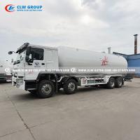 China Sinotruk HOWO 8x4 35.5m³ High-Capacity LPG Bobtail Truck with WEICHAI 365-400HP Engine and Q345R Steel Tank for sale