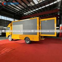 China Sinotruk HOWO 4x2 LED Billboard Truck with Triple-Side P4/P5 LED Screens, Hydraulic Liftable Screens, and Foldable Stage for sale