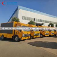 China Sinotruk HOWO 4x2 LED Billboard Truck with Triple-Side P4/P5 LED Screens, Hydraulic Liftable Screens, and Foldable Stage for sale