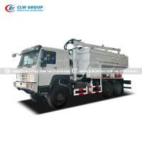 China Sinotruk HOWO 8x4 ANFO Explosive Mixing Truck with 400HP WEICHAI Engine, 15-18m³ Stainless Steel Material Box, and PLC Digital Control System for sale