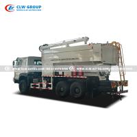 China Sinotruk HOWO 8x4 ANFO Explosive Mixing Truck with 400HP WEICHAI Engine, 15-18m³ Stainless Steel Material Box, and PLC Digital Control System for sale
