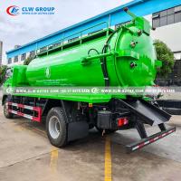 China Sinotruk HOWO RHD 10m³ Carbon Steel Tank Sewage Suction Truck with Yuchai 160HP Euro II Engine and Yifeng SK-12 Water Ring Vacuum Pump for sale