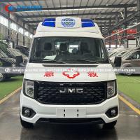 China JMC 4x2 Ambulance with 2.0L Diesel Engine and Spacious Medical Cabin Featuring Dual ABS Safety Systems for sale