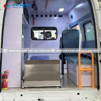 China JMC 4x2 Ambulance with 2.0L Diesel Engine and Spacious Medical Cabin Featuring Dual ABS Safety Systems for sale