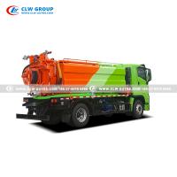 China ISUZU FTR 8m³ Vacuum Suction Truck with 205HP Euro VI Engine and Water Tank Heating System for sale
