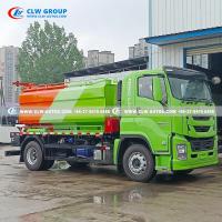 China ISUZU FTR 8m³ Vacuum Suction Truck with 205HP Euro VI Engine and Water Tank Heating System for sale