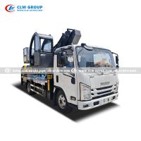 China ISUZU 4x2 30-Meter Aerial Work Platform with 200kg Stainless Steel Bucket and Telescopic Manlift for sale