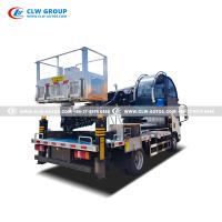 China ISUZU 4x2 30-Meter Aerial Work Platform with 200kg Stainless Steel Bucket and Telescopic Manlift for sale