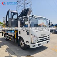 China ISUZU 4x2 30-Meter Aerial Work Platform with 200kg Stainless Steel Bucket and Telescopic Manlift for sale