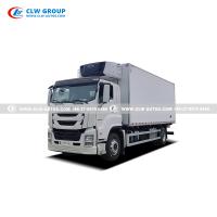 China ISUZU 4HK1-TC60 10Tons Meat Hook Refrigerated Truck with Carrier Supra 850S Independent Cooling for sale