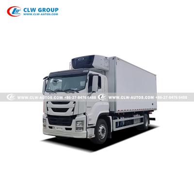 China ISUZU 4HK1-TC60 10Tons Meat Hook Refrigerated Truck with Carrier Supra 850S Independent Cooling for sale