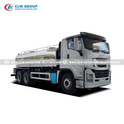 China ISUZU 6×4 Stainless Steel Water Tanker Truck with Food-Grade Tank and Dual-Use Sprinkler Functionality for sale