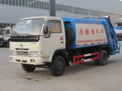 China Self Compress Side Loader Waste Truck 6CBM Rubbish Compactor Truck Dongfeng Chassis 103KW for sale