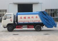 China Self Compress Side Loader Waste Truck 6CBM Rubbish Compactor Truck Dongfeng Chassis 103KW for sale