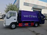 China ISUZU 4CBM Self Compressing Rear Loading Garbage Compactor Truck Hydraulic Control 7300kg GVW for sale