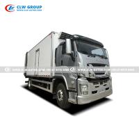 China ISUZU 10-Ton Frozen Meat Reefer Truck with Carrier Citimax 1100 and Stainless Steel Meat Rail System for sale