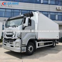 China ISUZU 10-Ton Frozen Meat Reefer Truck with Carrier Citimax 1100 and Stainless Steel Meat Rail System for sale