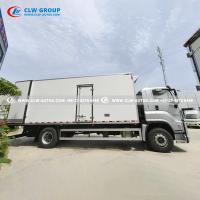 China ISUZU 10-Ton Frozen Meat Reefer Truck with Carrier Citimax 1100 and Stainless Steel Meat Rail System for sale