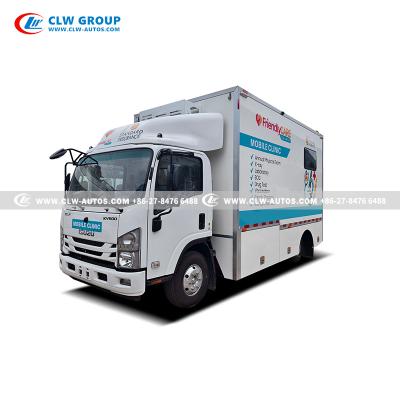 China ISUZU KV600 Mobile Medical Clinic Truck with Lead-lined DR X-ray Room, Antibacterial FRP Walls, and Dual Workstations for sale