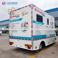 China ISUZU KV600 Mobile Medical Clinic Truck with Lead-lined DR X-ray Room, Antibacterial FRP Walls, and Dual Workstations for sale