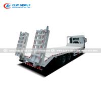 China Sinotruk HOWO 8x4 400HP Flatbed Truck with 9m Manganese Steel Deck and Hydraulic Ramp for Heavy Machinery Transport for sale
