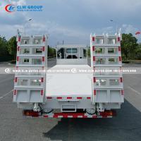 China Sinotruk HOWO 8x4 400HP Flatbed Truck with 9m Manganese Steel Deck and Hydraulic Ramp for Heavy Machinery Transport for sale