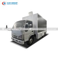 China ISUZU 100P LED Advertising Truck with 120HP Euro 4/6 Engine, Hydraulic Screen Protection & 18kW Silent Generator for sale