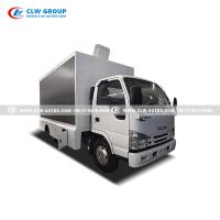 China ISUZU 100P LED Advertising Truck with 120HP Euro 4/6 Engine, Hydraulic Screen Protection & 18kW Silent Generator for sale