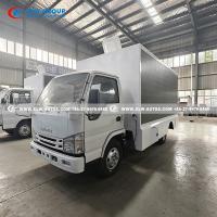 China ISUZU 100P LED Advertising Truck with 120HP Euro 4/6 Engine, Hydraulic Screen Protection & 18kW Silent Generator for sale
