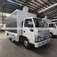China ISUZU 100P LED Advertising Truck with 120HP Euro 4/6 Engine, Hydraulic Screen Protection & 18kW Silent Generator for sale