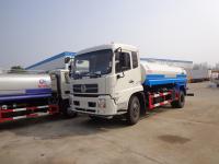 China Dongfeng 6-Wheel 180hp Water Bowser Truck with 15000L Capacity and 28M Water Cannon Range for sale
