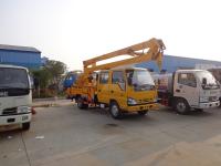 China ISUZU Double Row Aerial Lift Truck 130hp 16 Meters Hydraulic Platform with 250kg Capacity for sale