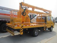 China ISUZU Double Row Aerial Lift Truck 130hp 16 Meters Hydraulic Platform with 250kg Capacity for sale