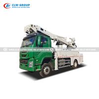 China RHD ISUZU 21m Bucket Truck – 69kV Insulated Aerial Work Platform for South Pacific Live-Line Repair for sale