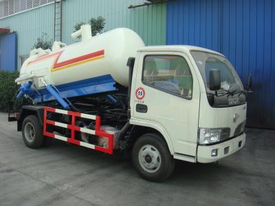 China Dongfeng 6 Wheel 5000 Liters Sewage Disposal Truck with 5 Ton Capacity and 95 HP Diesel Engine for sale